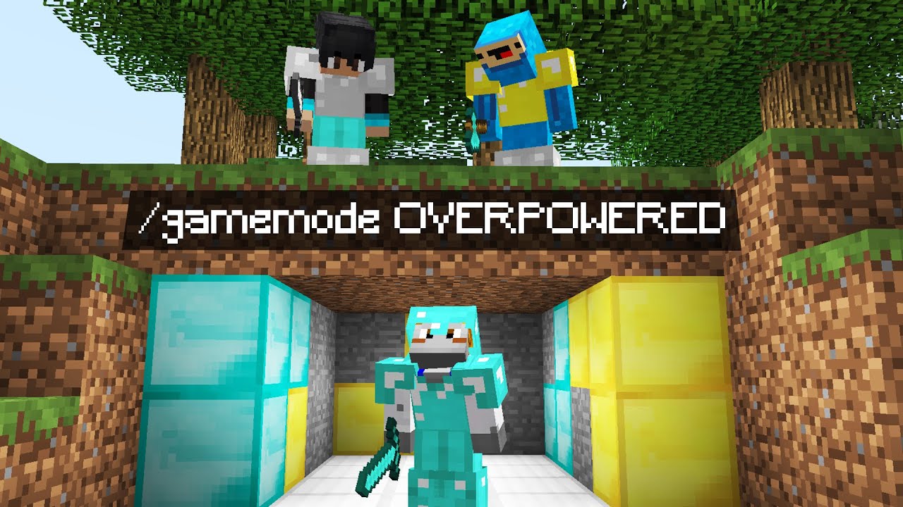 Minecraft Manhunt but the world is OVERPOWERED - Minecraft videos