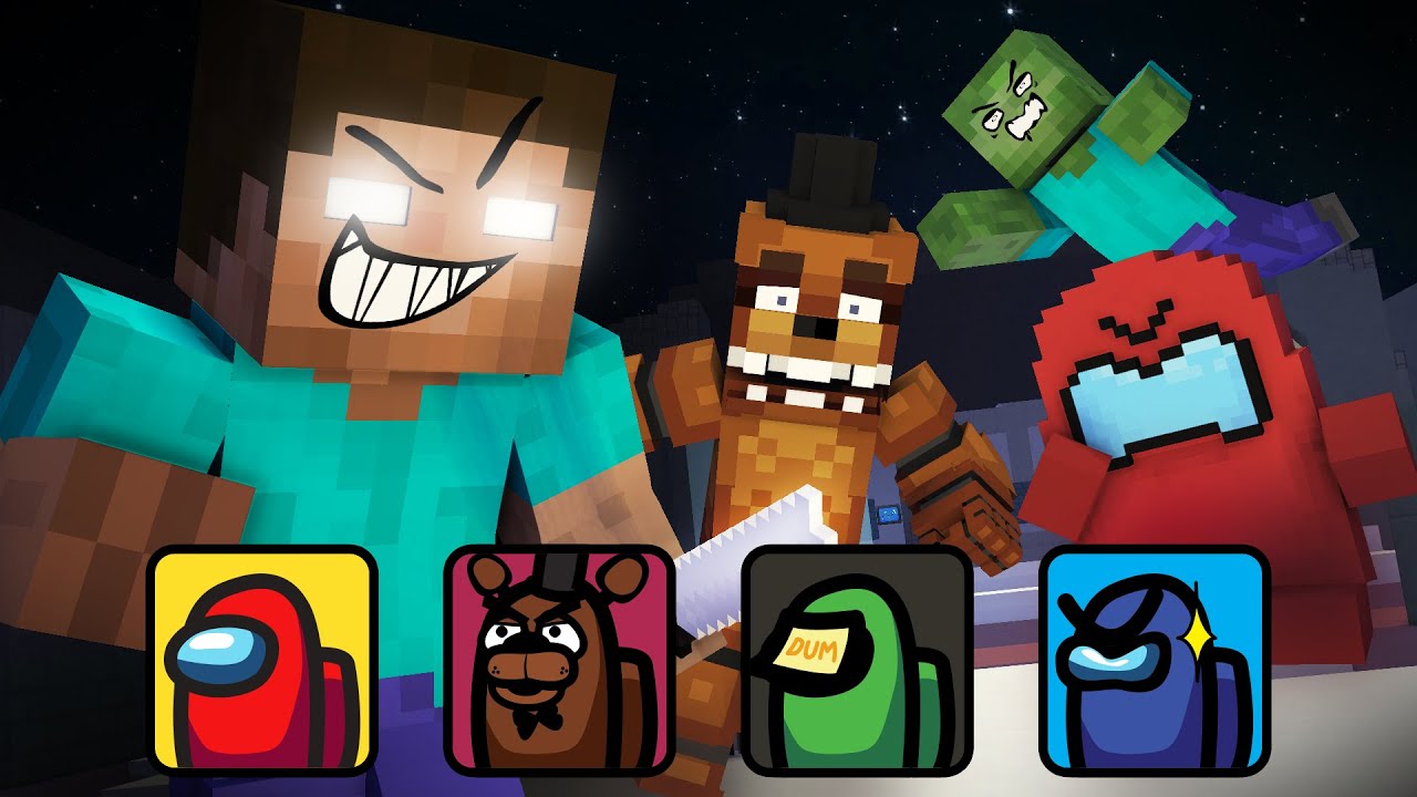 Monster School : ALL AMONG US EPISODE - Minecraft Animation - Minecraft ...