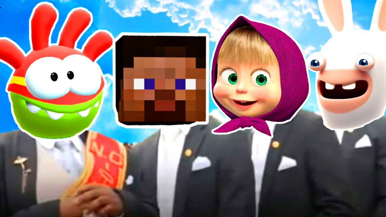 Om Nom & Minecraft & Masha and The Bear & Rabbids Invasion - Coffin Dance Song Astronomia (Cover ...