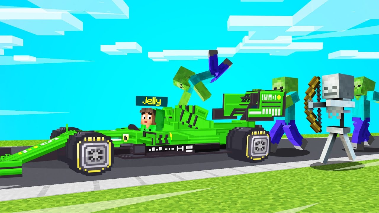 SUPERCAR SPEEDRUNNER vs. HUNTERS In MINECRAFT! (Insane) - Minecraft videos