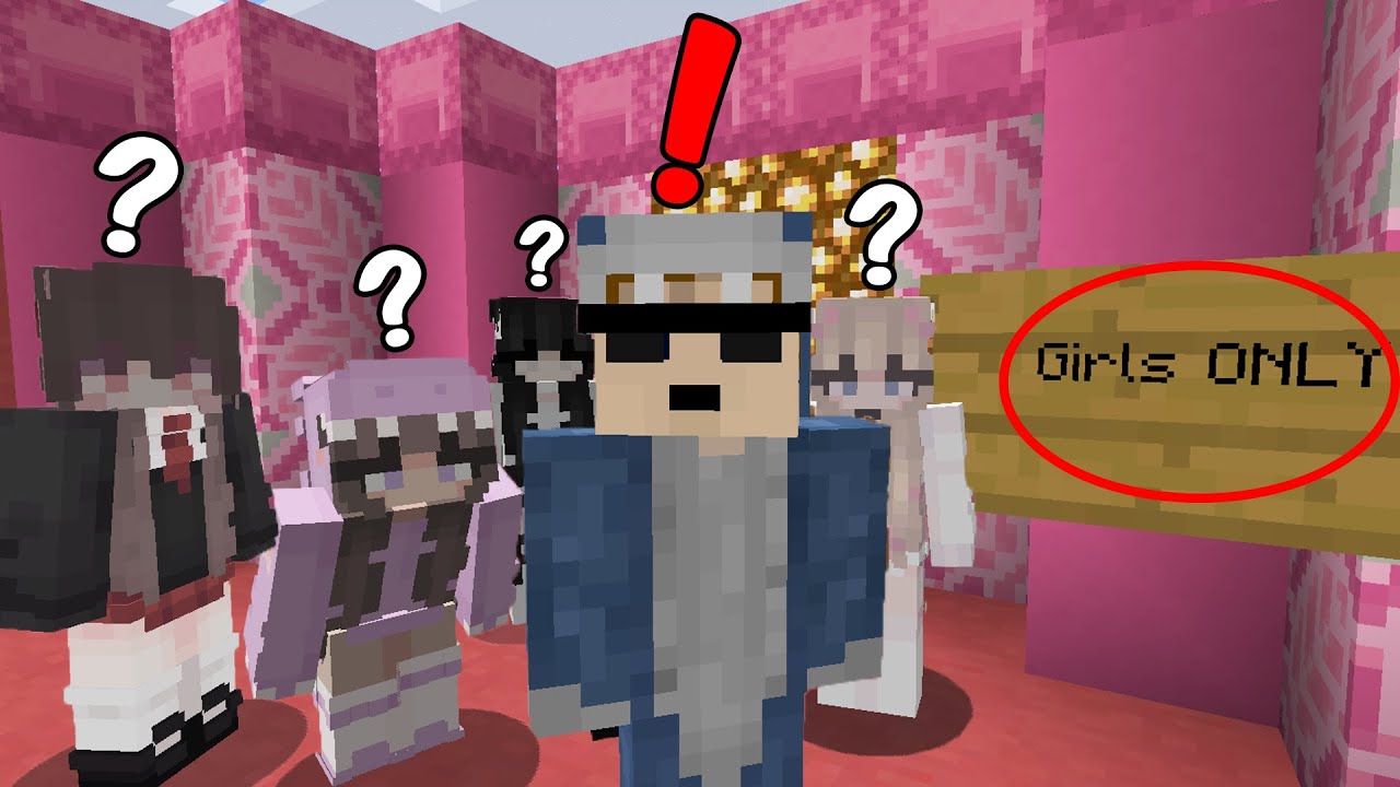 So I Joined a GIRLS only Minecraft Server... - Minecraft videos