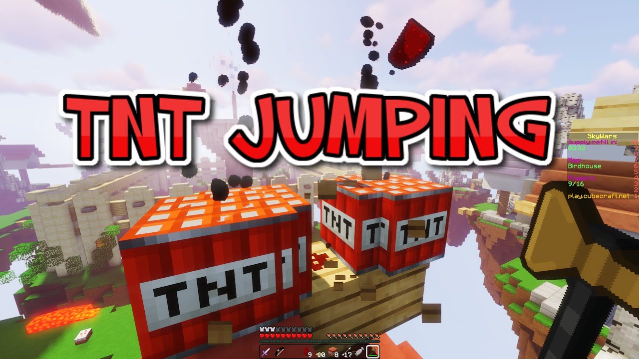 TNT Jumping in Minecraft! (Cubecraft) [3] - Minecraft videos