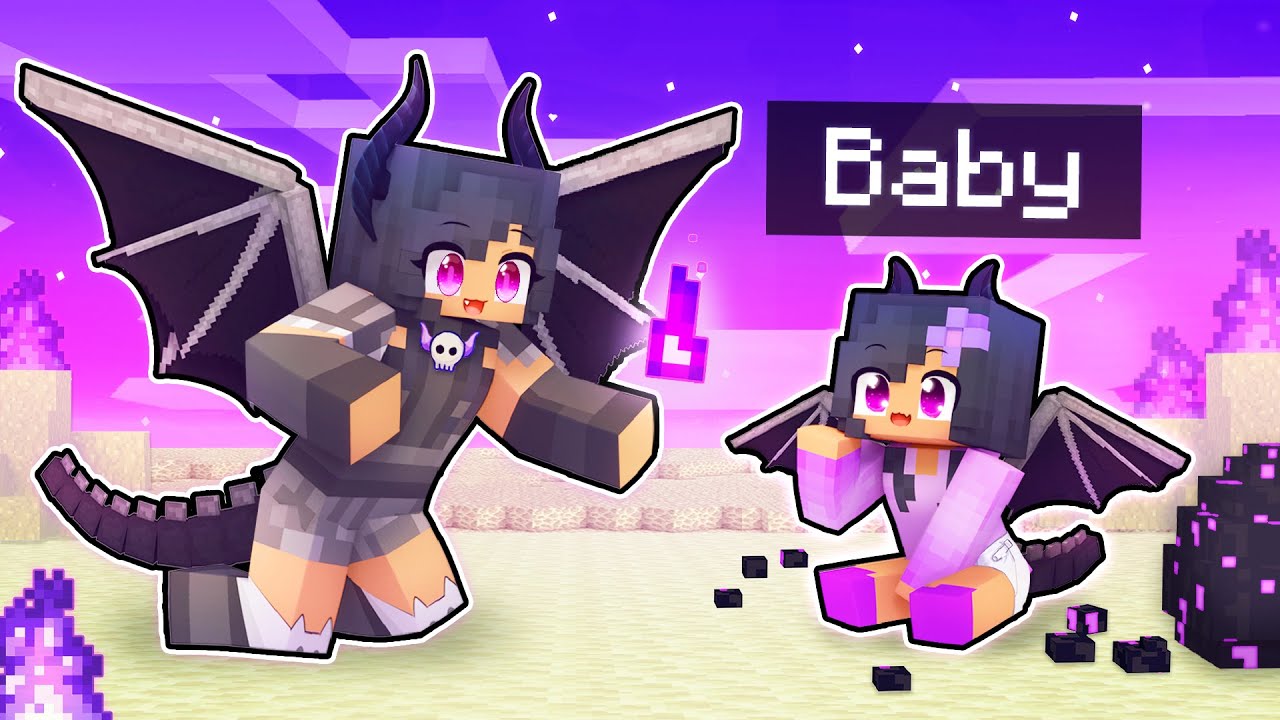 Teaching Baby The Dragon SECRET In Minecraft! - Minecraft videos