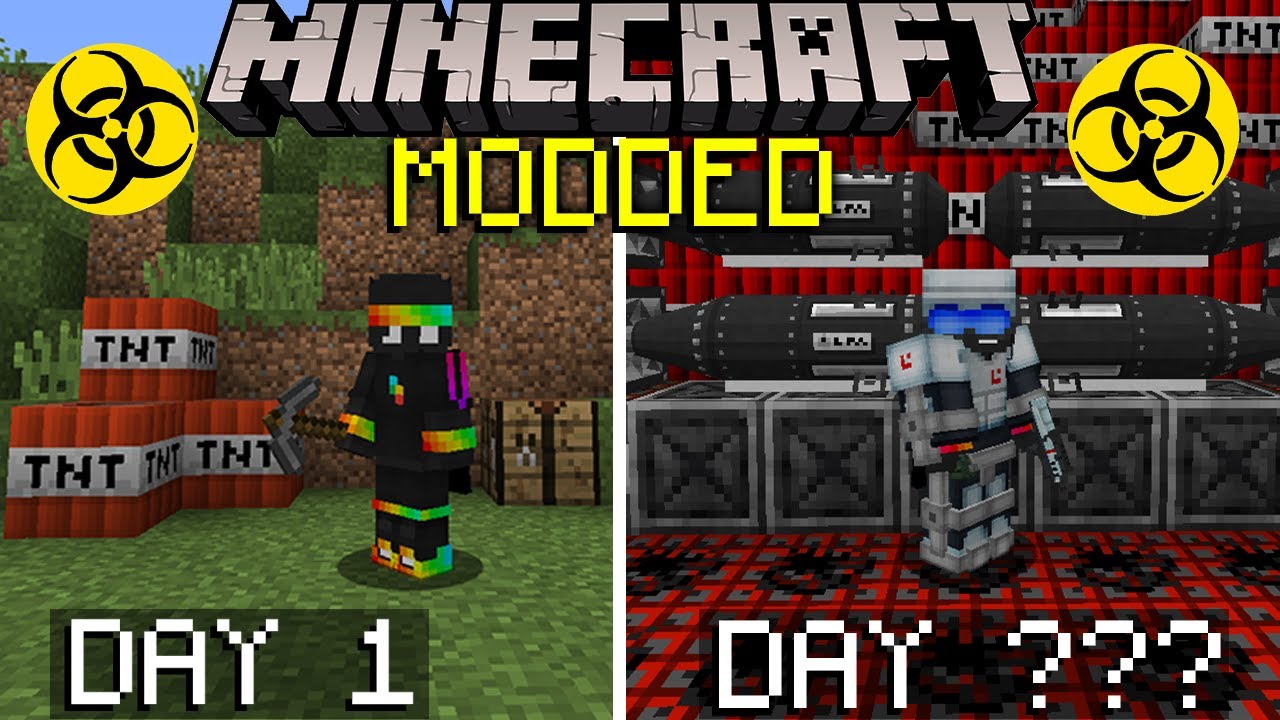 100 Days to Destroy the World in Modded Minecraft - Minecraft videos
