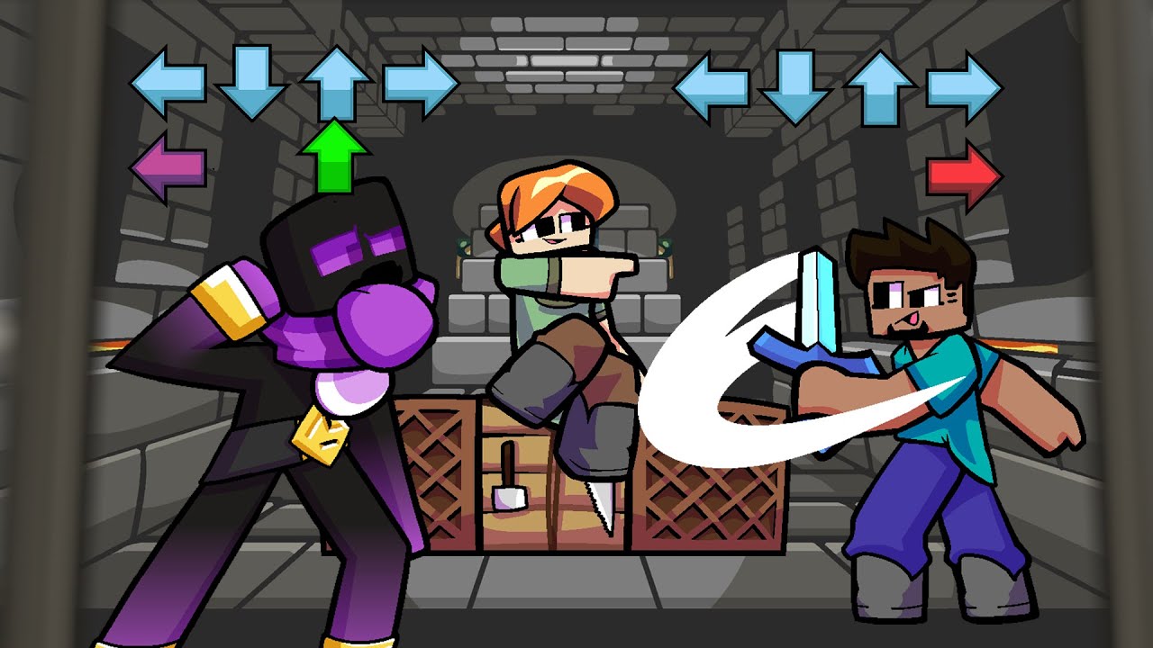 Friday Night Funkin pero es MINECRAFT - Don't Funk at Night! Mod (FNF X ...