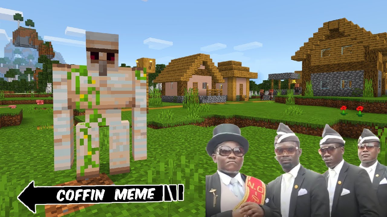 Funny Coffin Dance meme in Minecraft part 6 #shorts - Minecraft videos