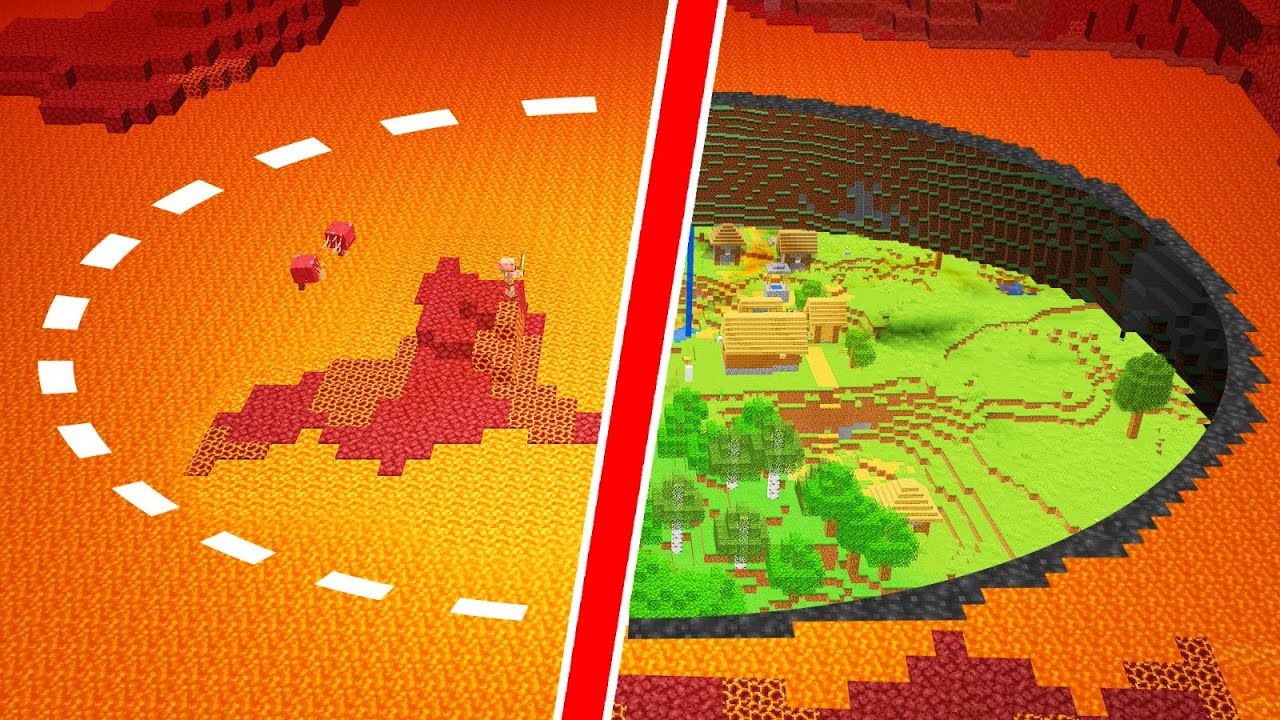 I Transformed The NETHER Into The NORMAL WORLD n Minecraft ...