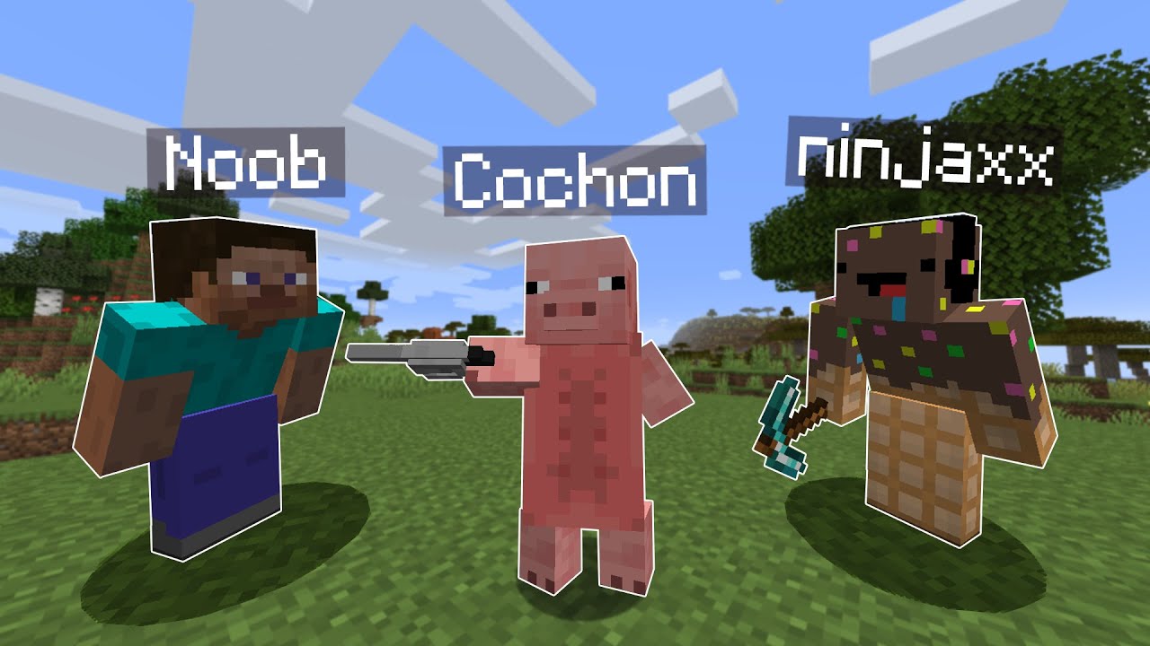 J'ai troll un noob avec des Mobs WTF sur Minecraft.. - Minecraft videos