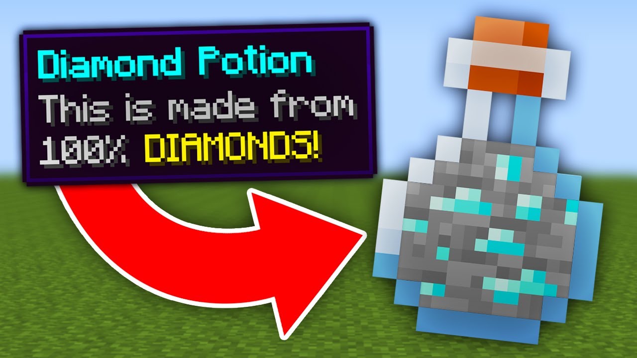 Minecraft, But All Ores Are Potions... - Minecraft videos