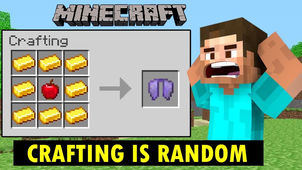 Minecraft, But Crafts Are Random | Minecraft in Hindi Gameplay | Ayush ...