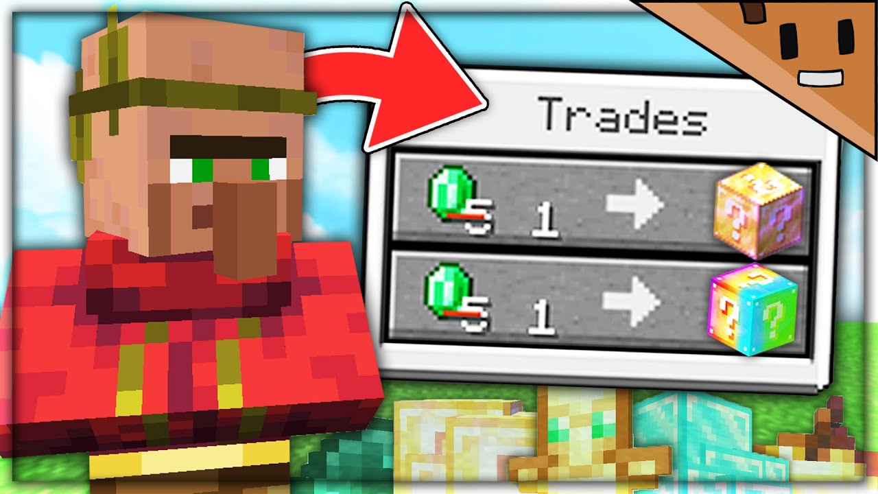 Minecraft, But Villagers Trade Lucky Blocks... - Minecraft videos
