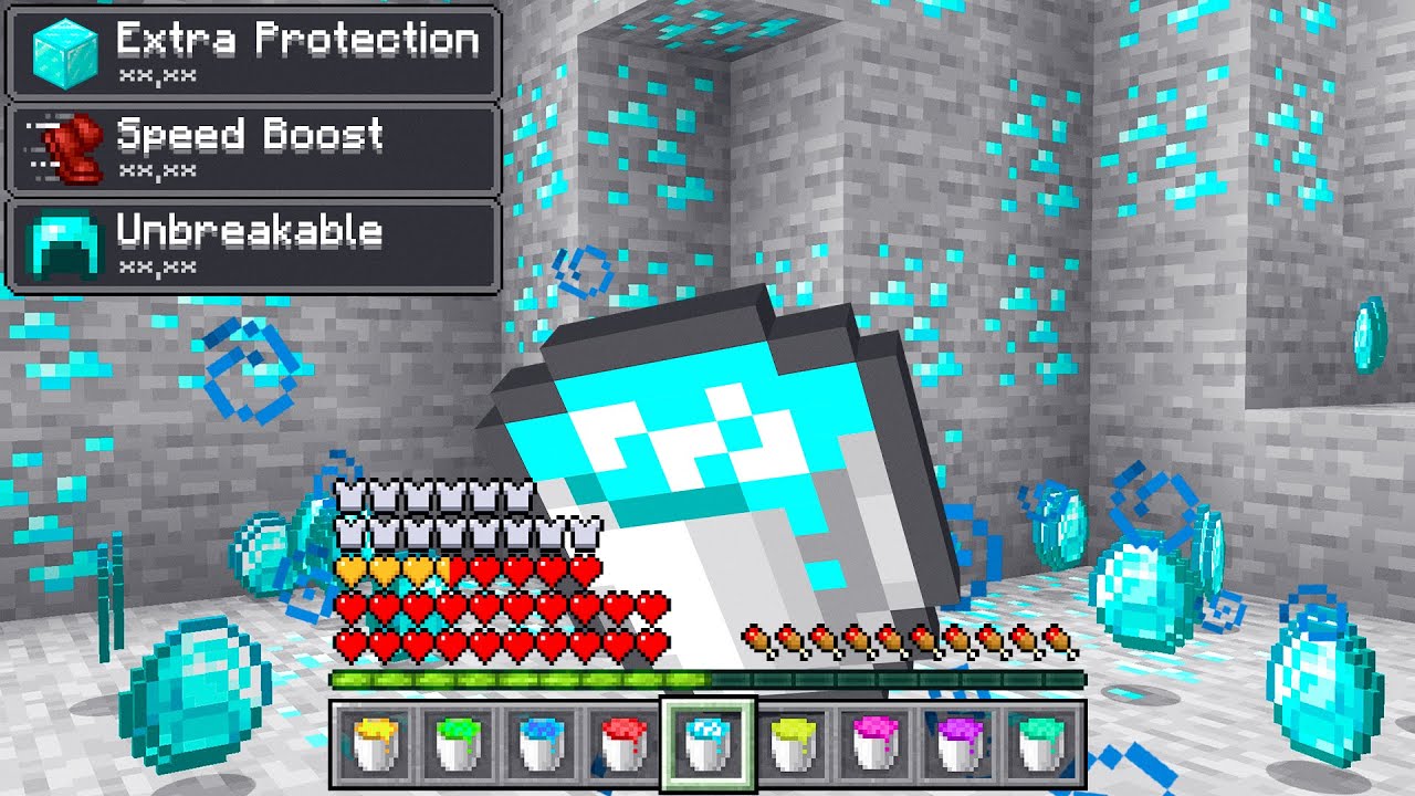 Minecraft But You Can Milk Every Block! - Minecraft videos