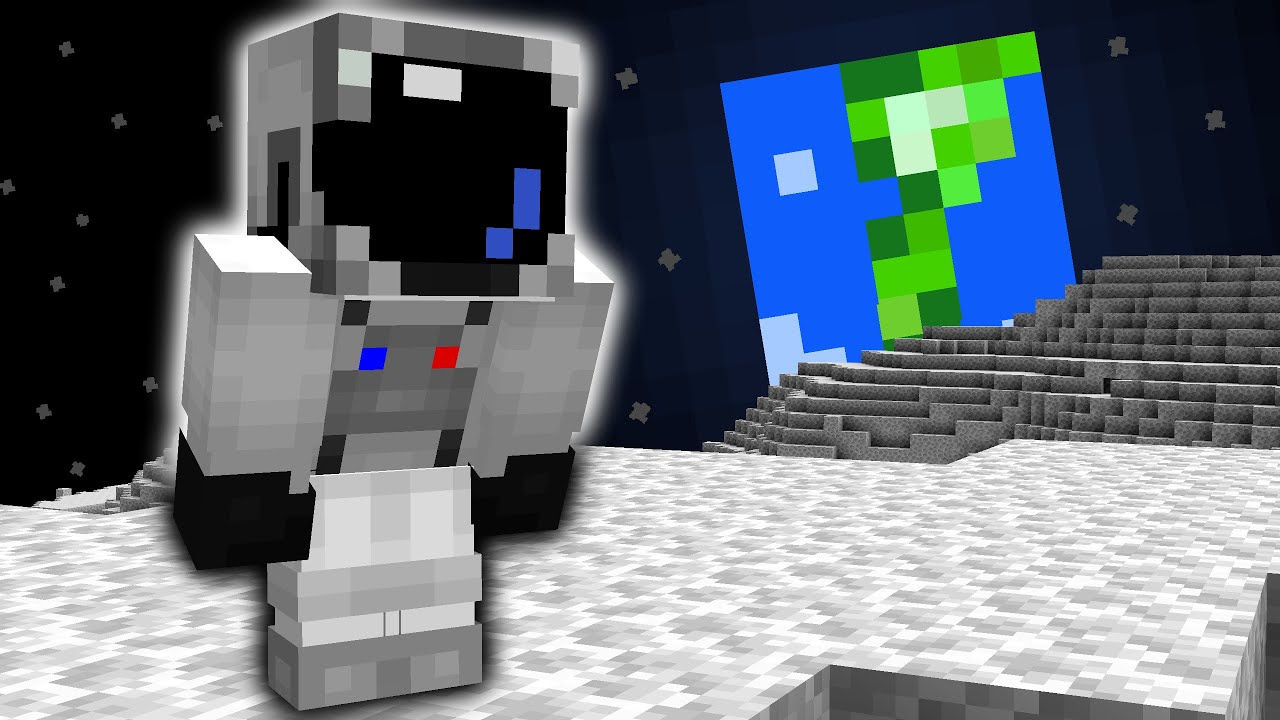 Minecraft, But You're On The Moon... - Minecraft videos