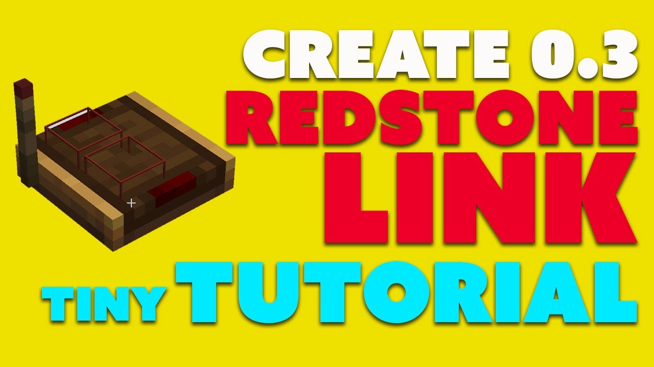 Minecraft Create 0.3 Mod Tiny Tutorial - Redstone Link #shorts ...