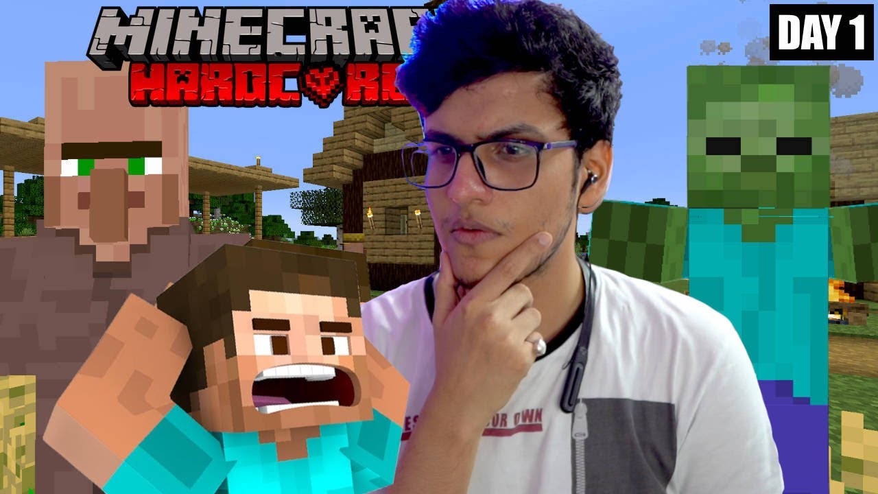 Minecraft Hardcore Day 1 - You Die, World Gets Deleted - Minecraft videos