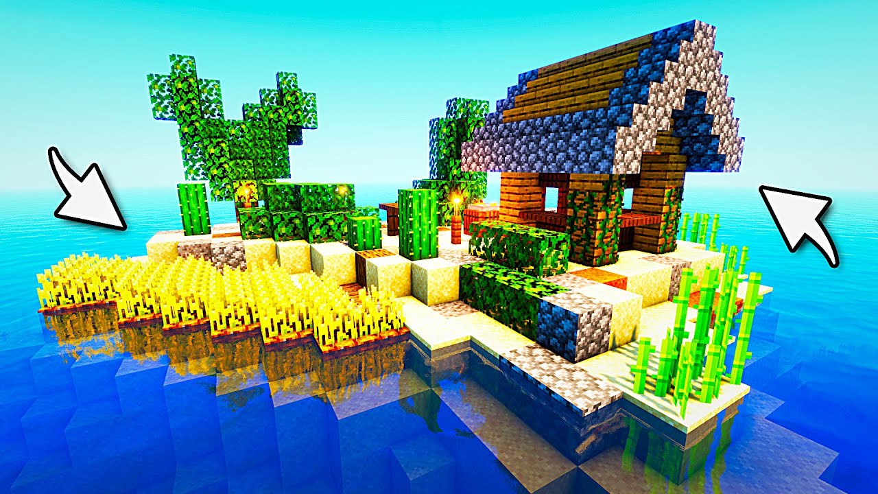 Minecraft Island Transformed: Timelapse - Minecraft videos
