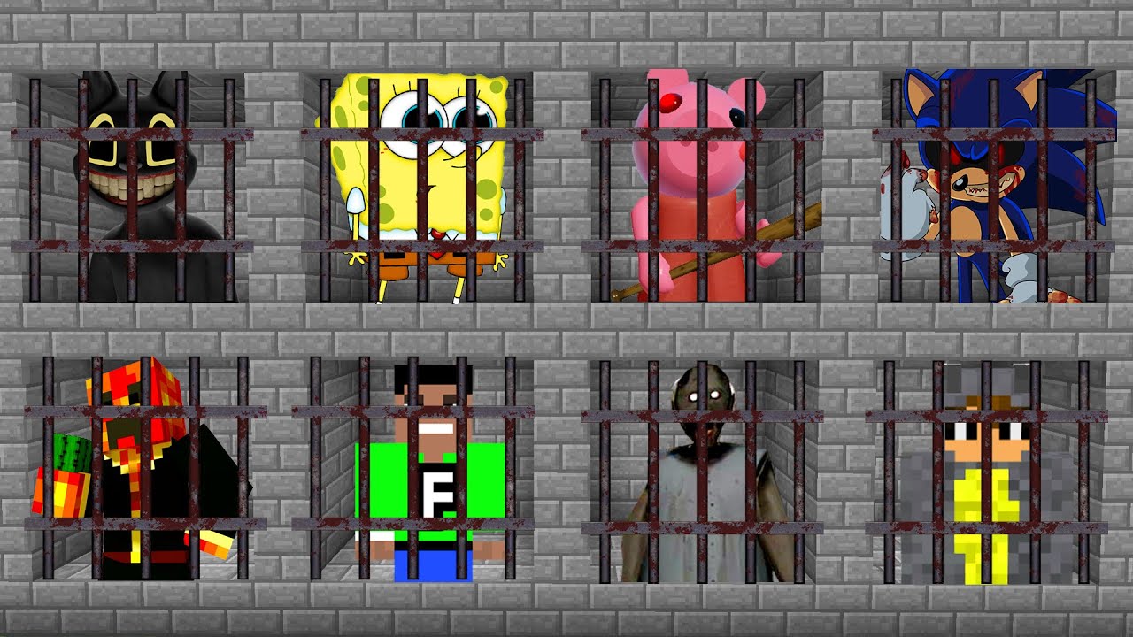 Minecraft PE : DO NOT CHOOSE THE WRONG PRISON! (Piggy, Preston, Slogo ...