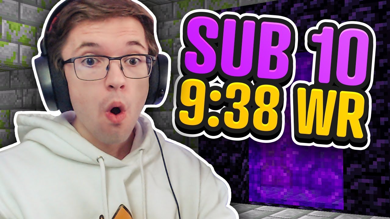 Pro Speedrunner REACTS to Sub 10 Minecraft Speedrun WORLD RECORD ...