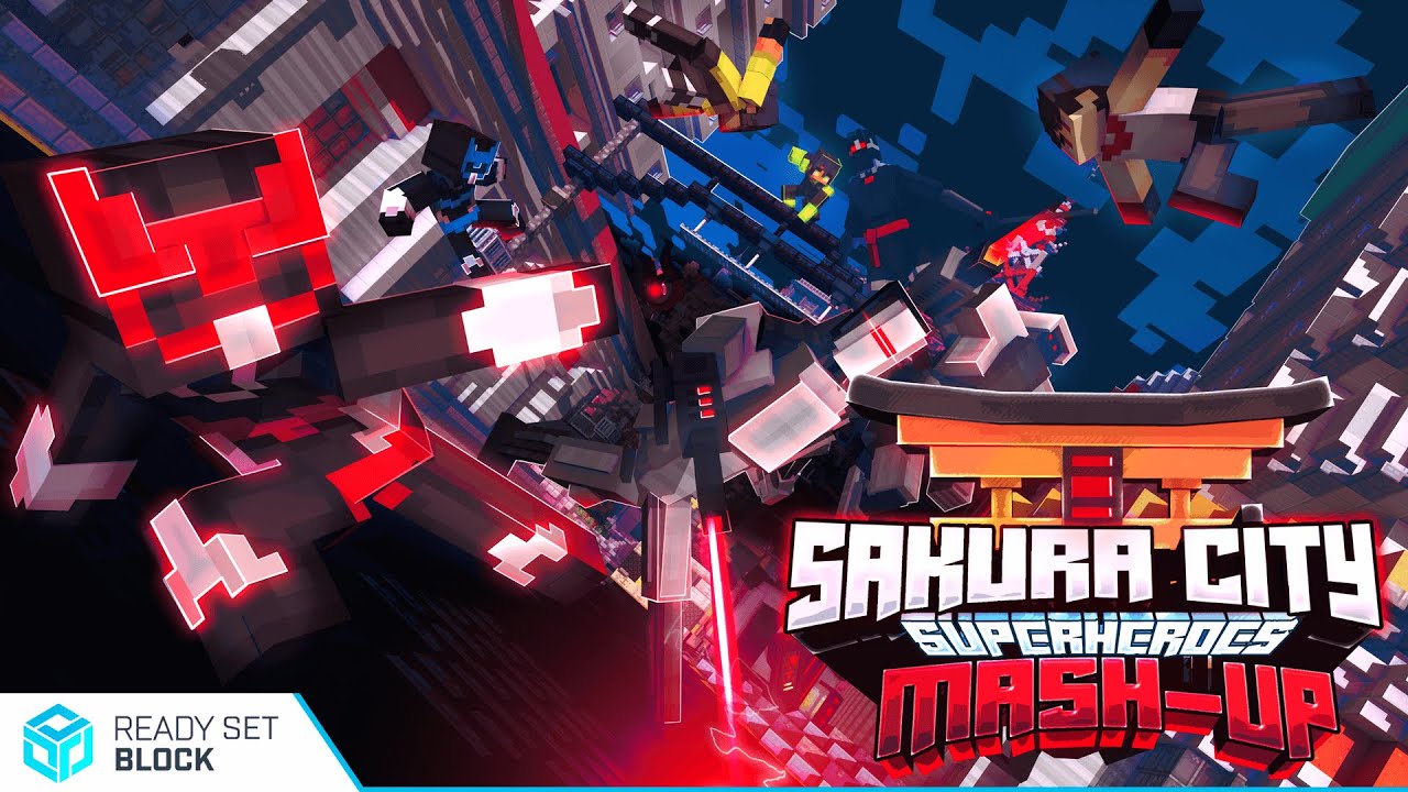 Sakura City Superheroes Mash-up | Minecraft Marketplace Trailer ...