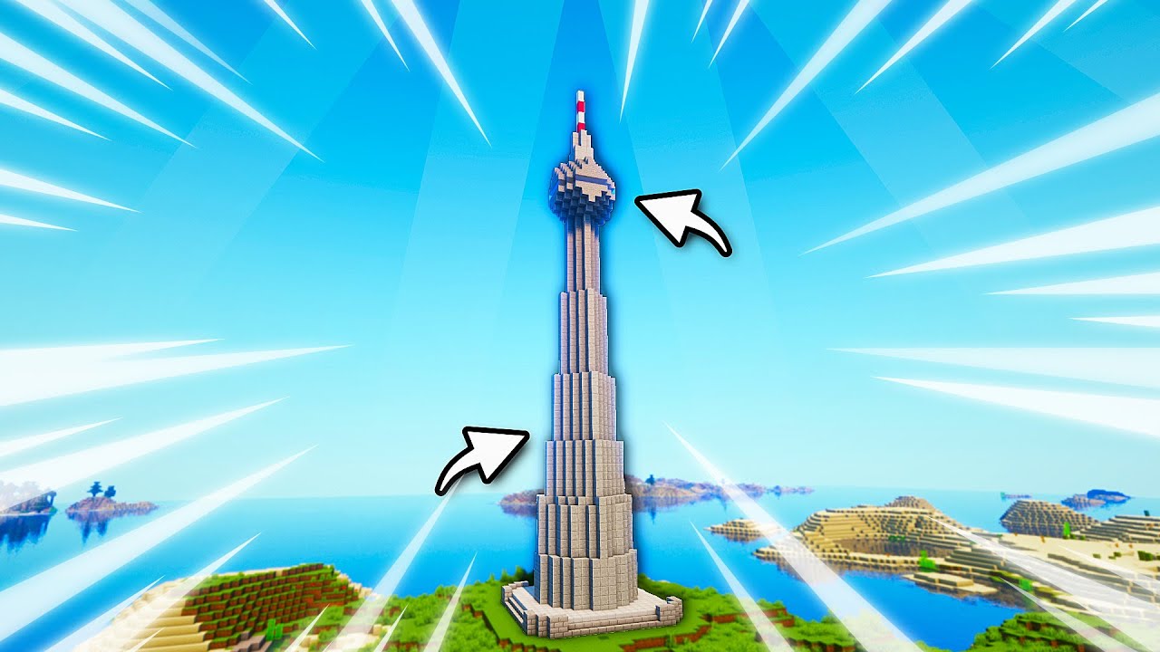 Tower in Minecraft: Timelapse - Minecraft videos