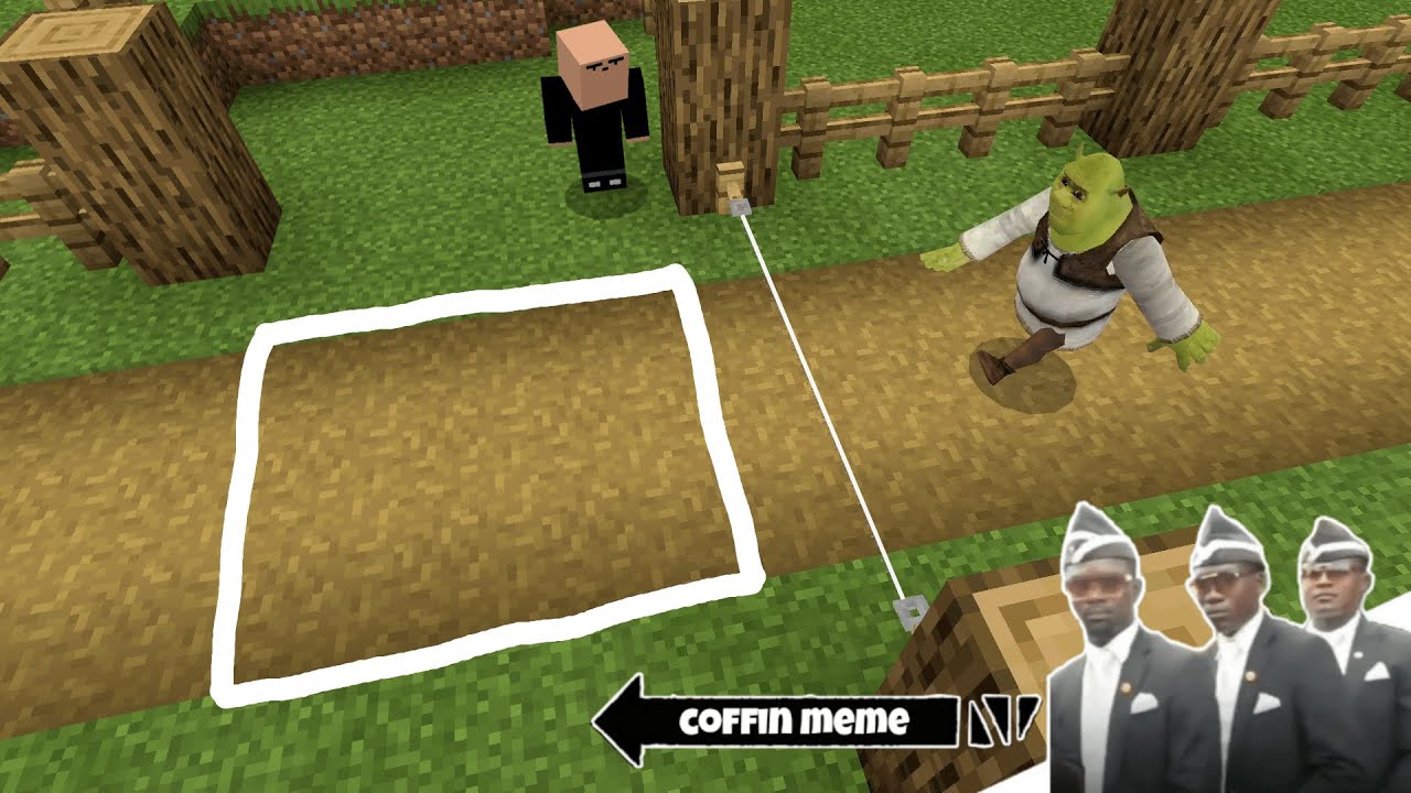 Traps for Shrek in Minecraft Part 1 - Coffin Meme - Minecraft videos