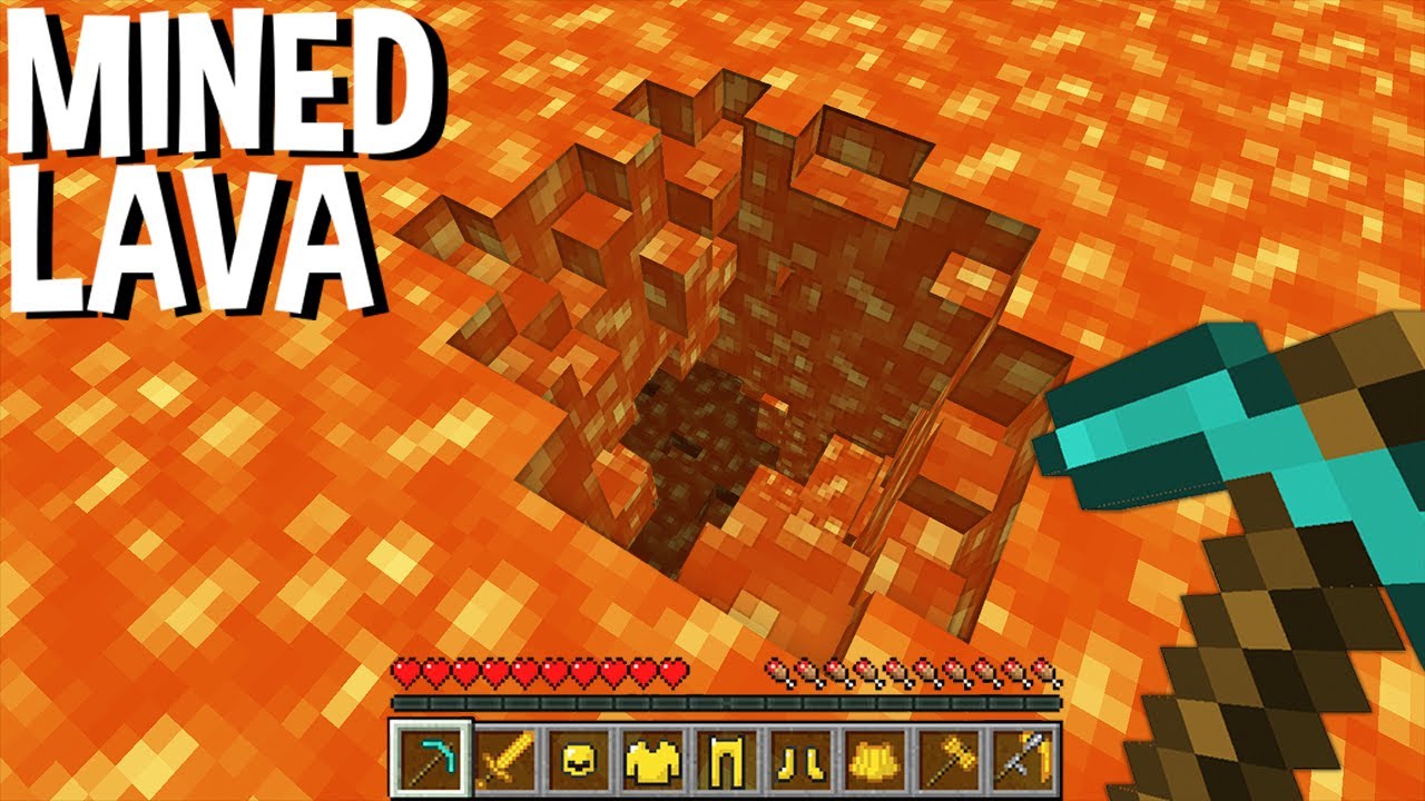 WHAT if MINE LAVA in Minecraft ??? SUPER LIQUID ! - Minecraft videos