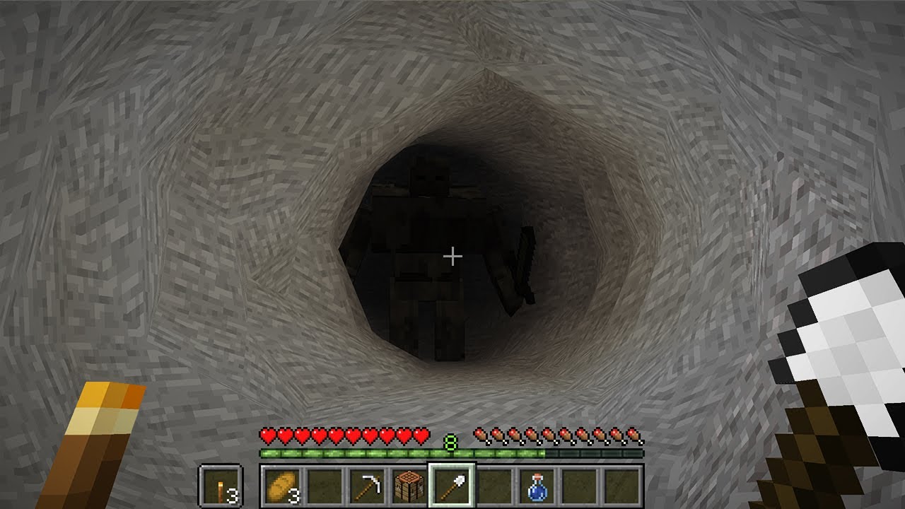 WHAT is INSIDE this HOLE in minecraft ??? Gameplay - Minecraft videos