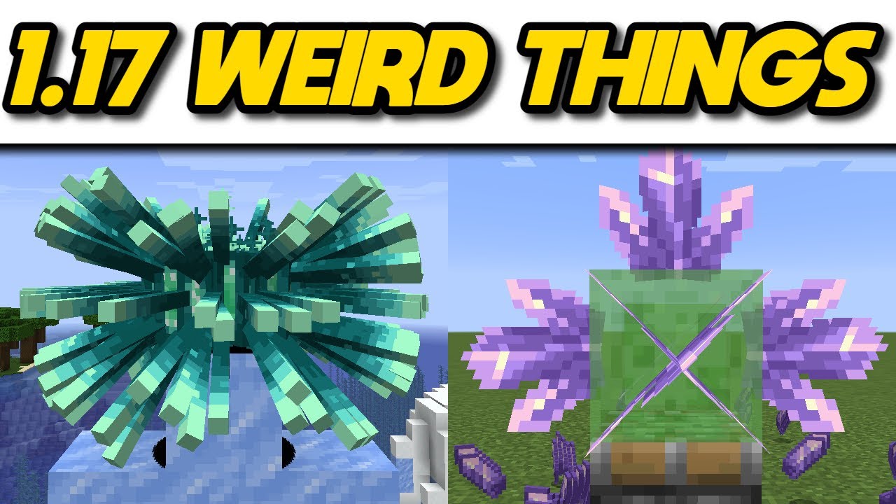 Weird things in Minecraft 1.17 #Shorts - Minecraft videos