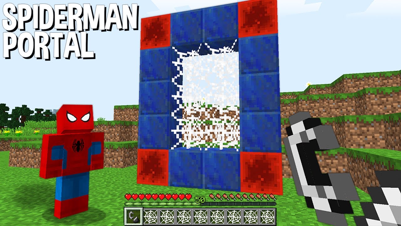 you HAVE to build SPIDER-MAN PORTAL in Minecraft ??? - Minecraft videos