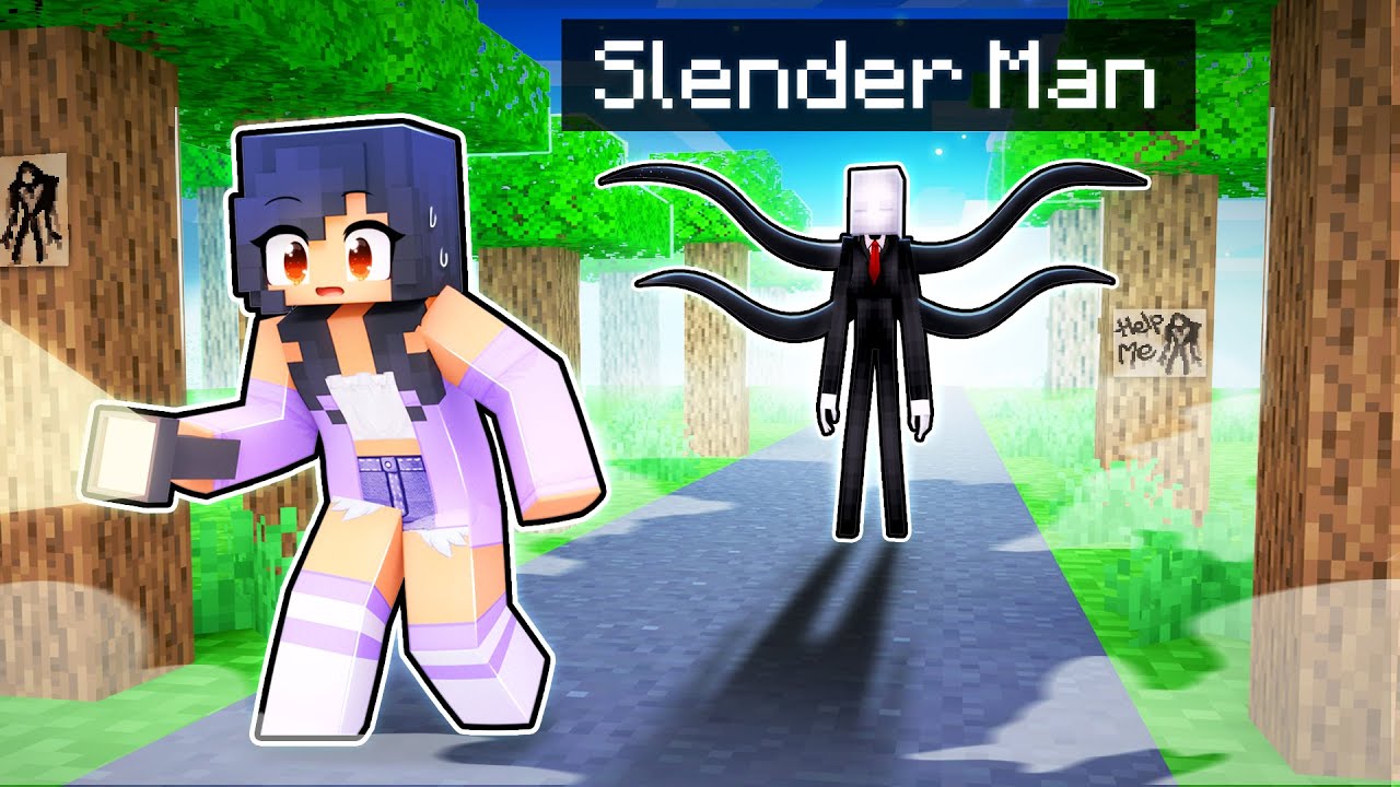 1 NIGHT With SLENDER MAN In Minecraft! - Minecraft videos