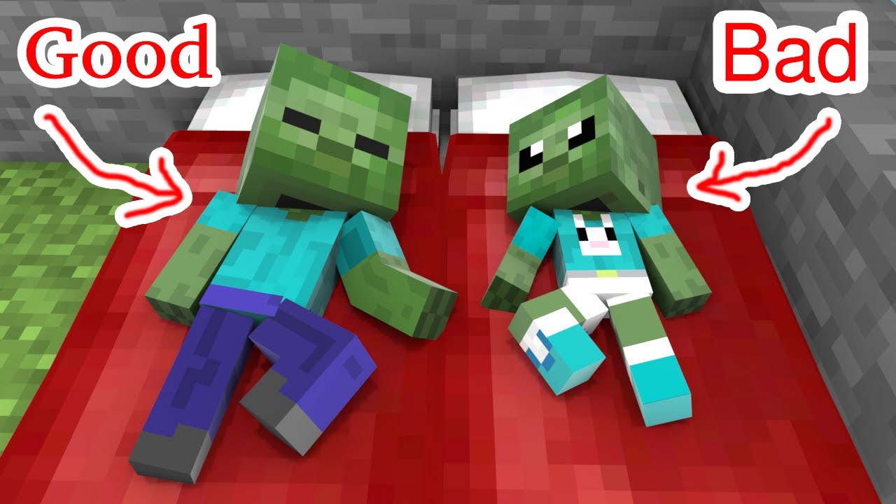 Monster School : Good Baby Zombie and Bad Baby Zombie - Minecraft ...