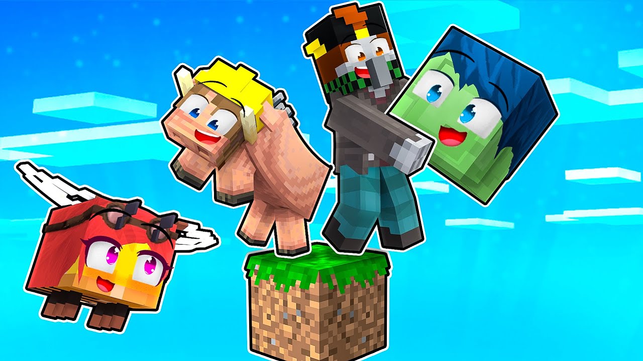 GIOCARE A MINECRAFT CON SOLO 1 BLOCCO DA MOSTRI! - Minecraft videos