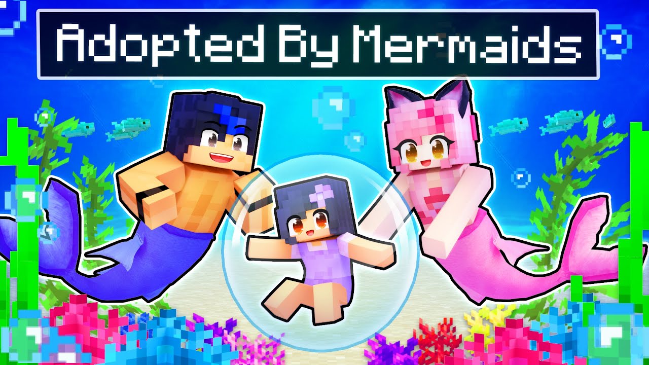 Adopted By MERMAIDS In Minecraft! - Minecraft videos