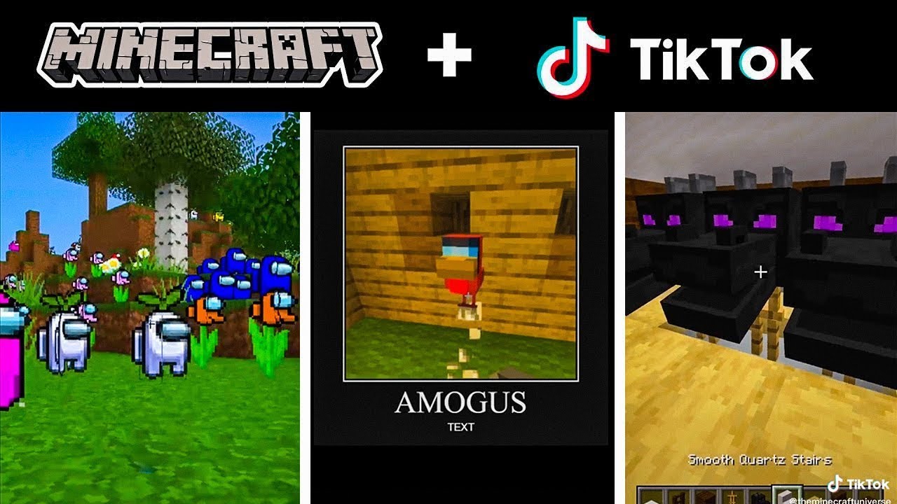 Among US MOBS in Minecraft | Minecraft Tik Tok - Minecraft videos