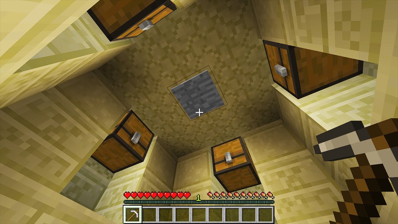 CURSED Desert Pyramid IN MINECRAFT l HOW do you GET the CHESTS ...