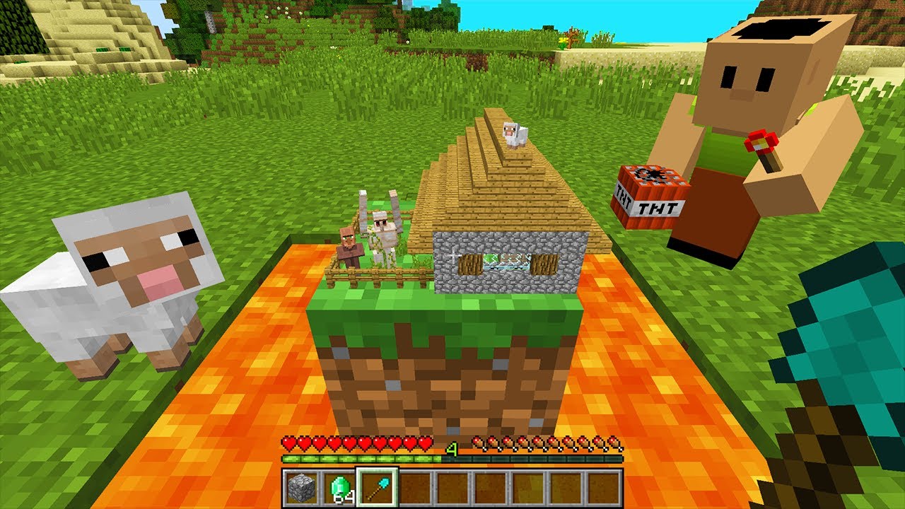 CURSED MINECRAFT BUT IT'S UNLUCKY LUCKY FUNNY MOMENTS real SMALLEST ...