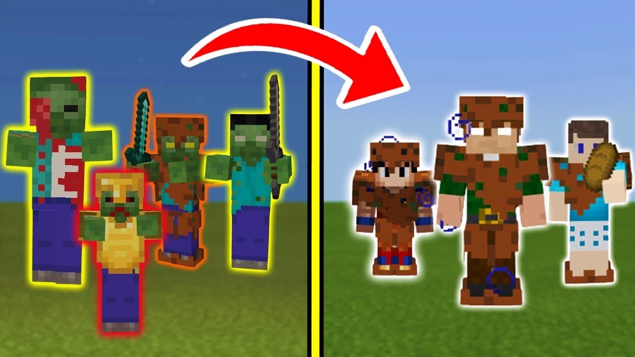 ENCONTRAMOS NOVOS ZUMBIS E GANHAMOS UMA ARMADURA ESPECIAL NO MINECRAFT ...
