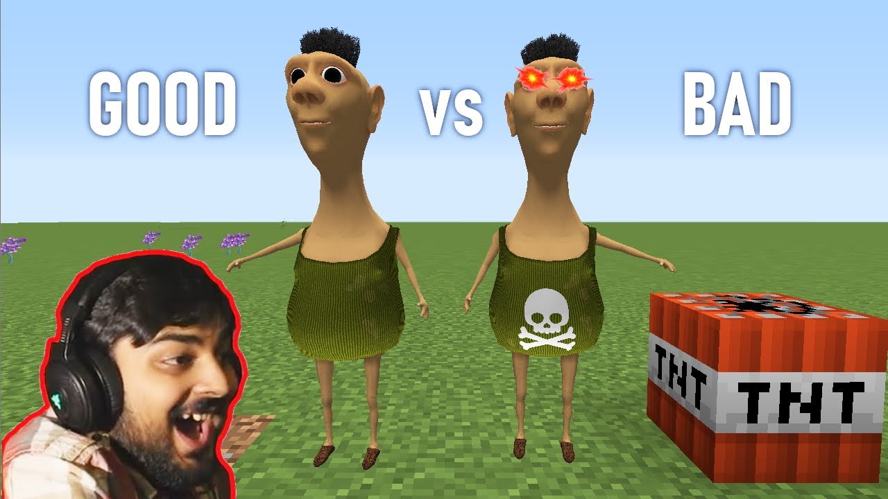 HAMOOD: BAD vs GOOD in Minecraft - Mutahar Laugh - Minecraft videos