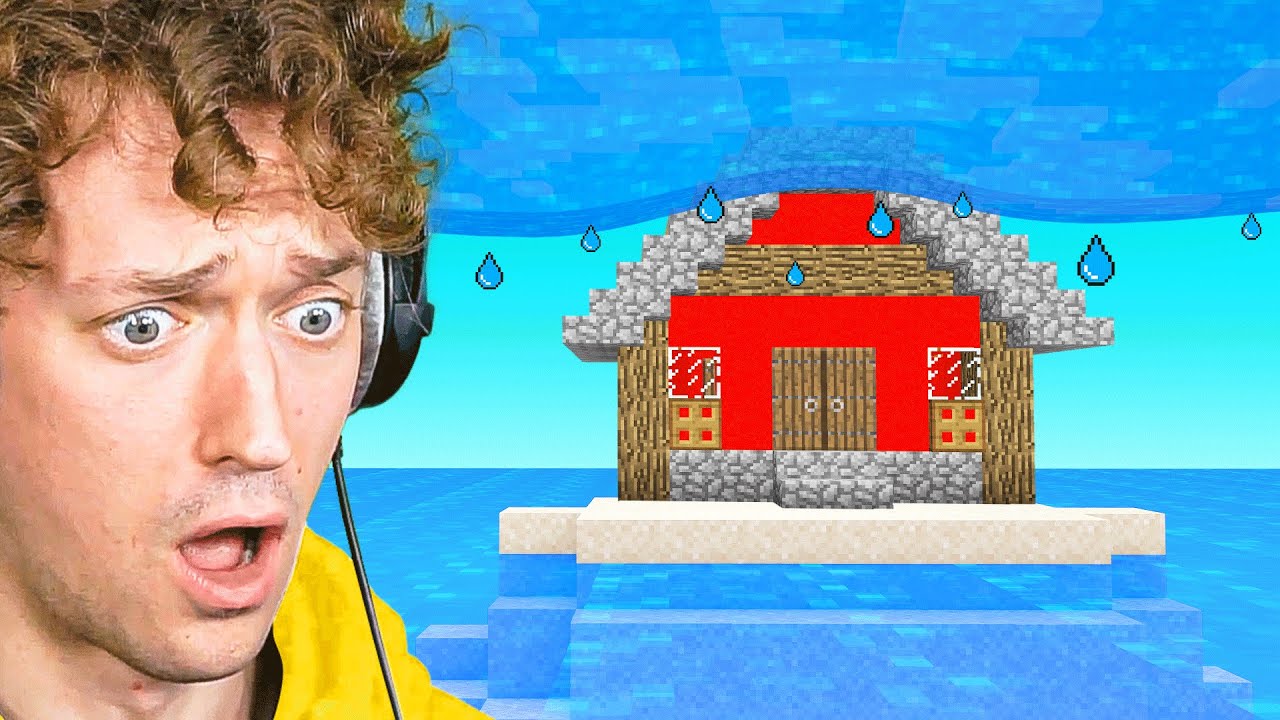 I FLOODED SLOGO'S Minecraft ISLAND! (Troll) - Minecraft videos