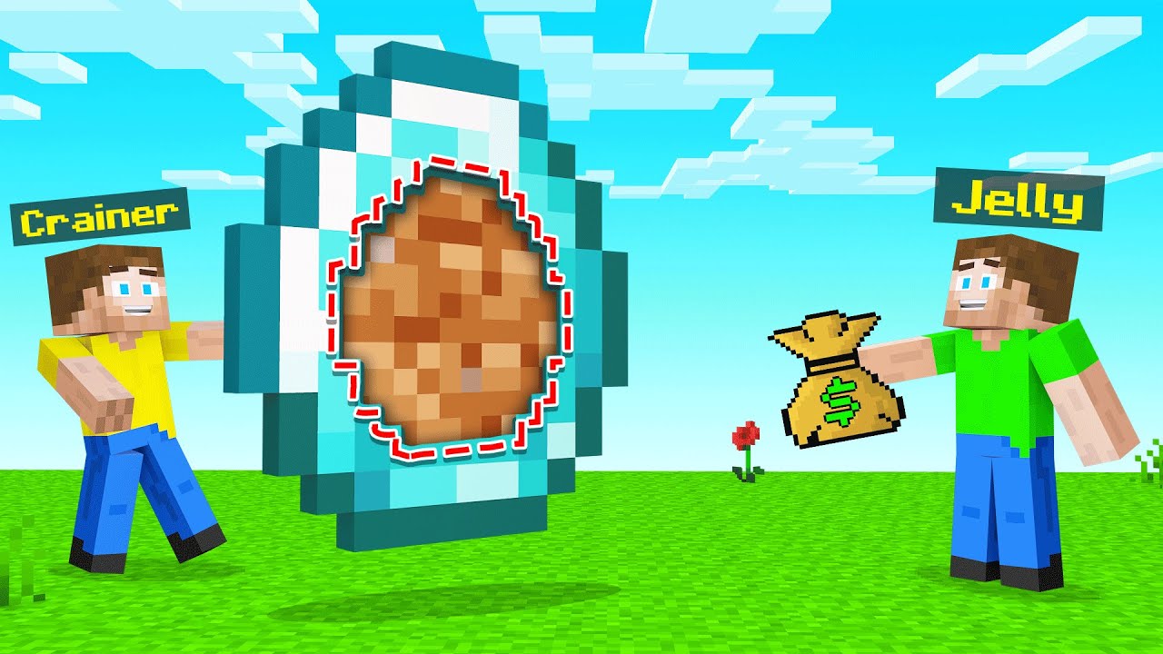 I GAVE My FRIEND A FAKE GIANT DIAMOND In Minecraft! - Minecraft videos