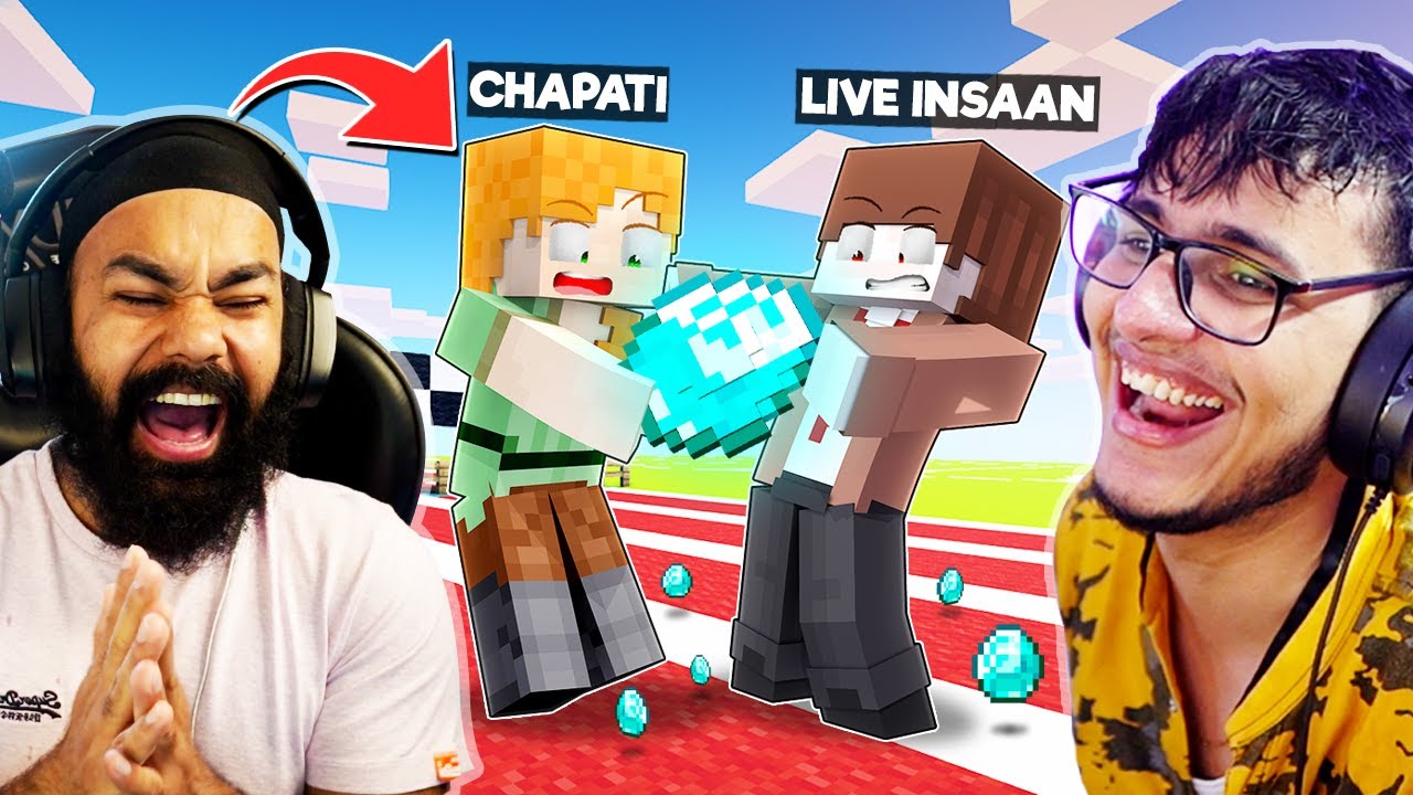 LIVE INSAAN VS CHAPATI IN DUBAI CITY | MINECRAFT - Minecraft videos