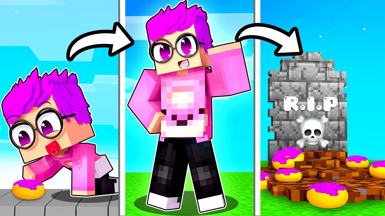 LankyBox's BIRTH TO DEATH In MINECRAFT! (EMOTIONAL) - Minecraft videos