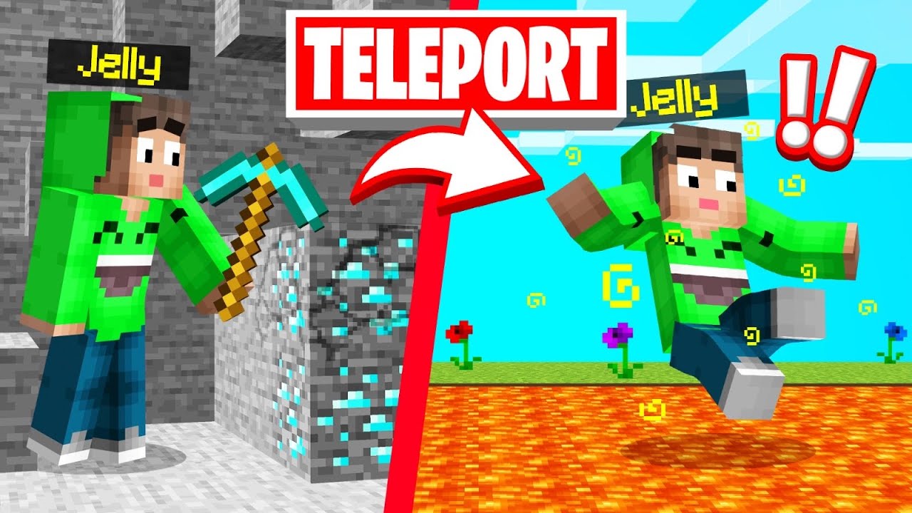 MINE = TELEPORT TROLL In SPEEDRUNNERS vs. HUNTERS! (Minecraft ...