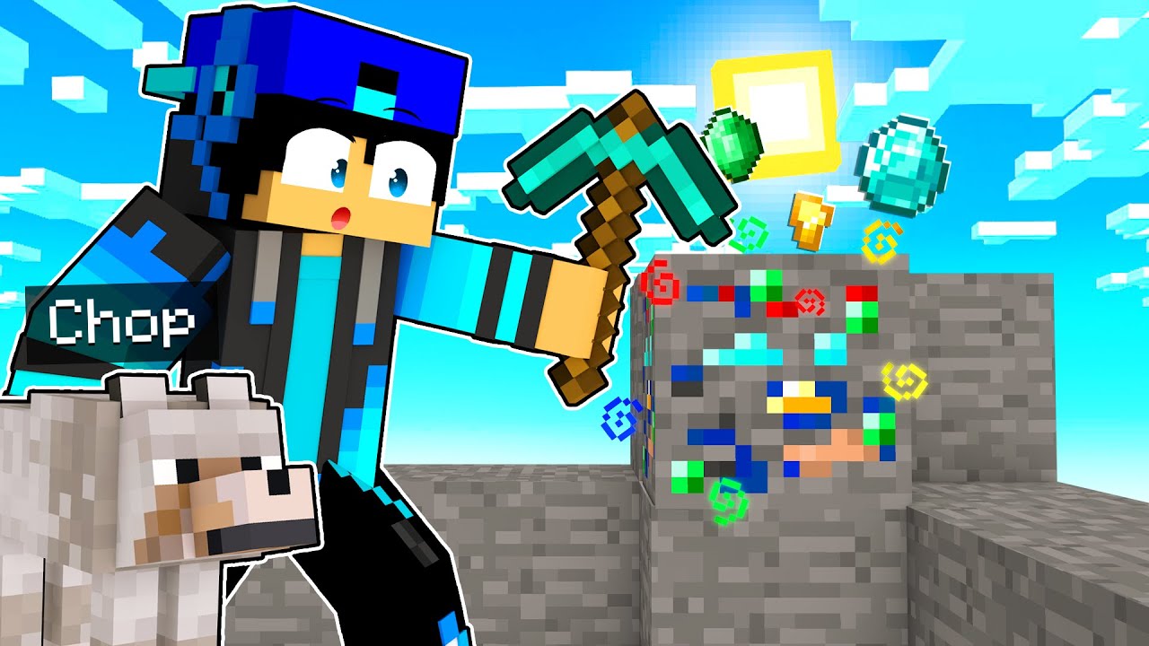 MINECRAFT BUT CHOP FOUND LUCKY ORES! - Minecraft videos