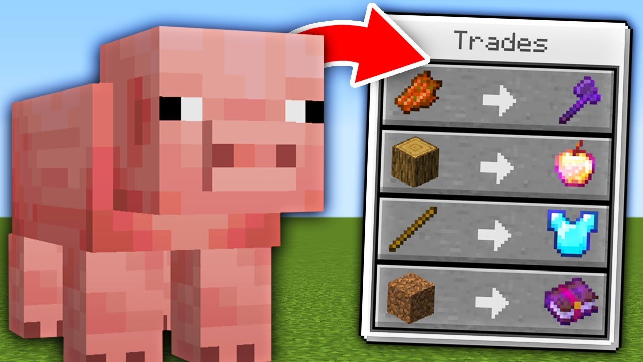 Minecraft, But All Mobs Trade OP Items... - Minecraft videos