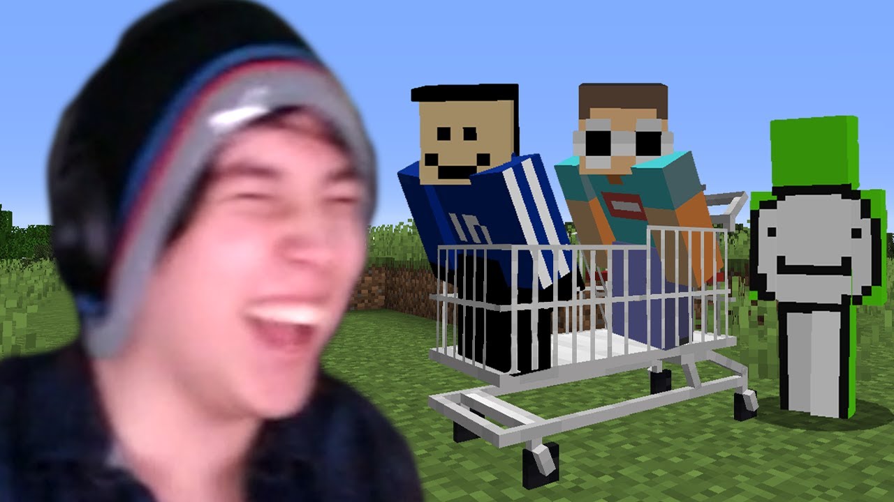 Minecraft, But We Are In A Shopping Cart - Minecraft videos