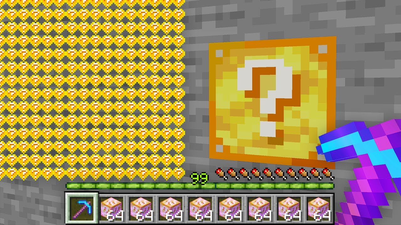 Minecraft, But Your Health Are Lucky Blocks... - Minecraft videos