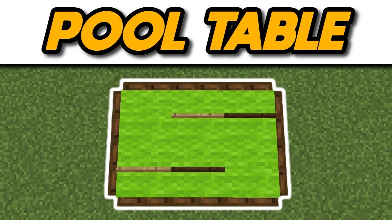 Minecraft How to Build a Pool Table #Shorts - Minecraft videos