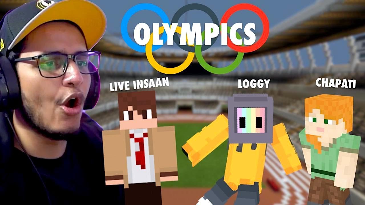 Minecraft OLYMPICS in Dubai vs @Hindustan Gamer Loggy @Chapati ...