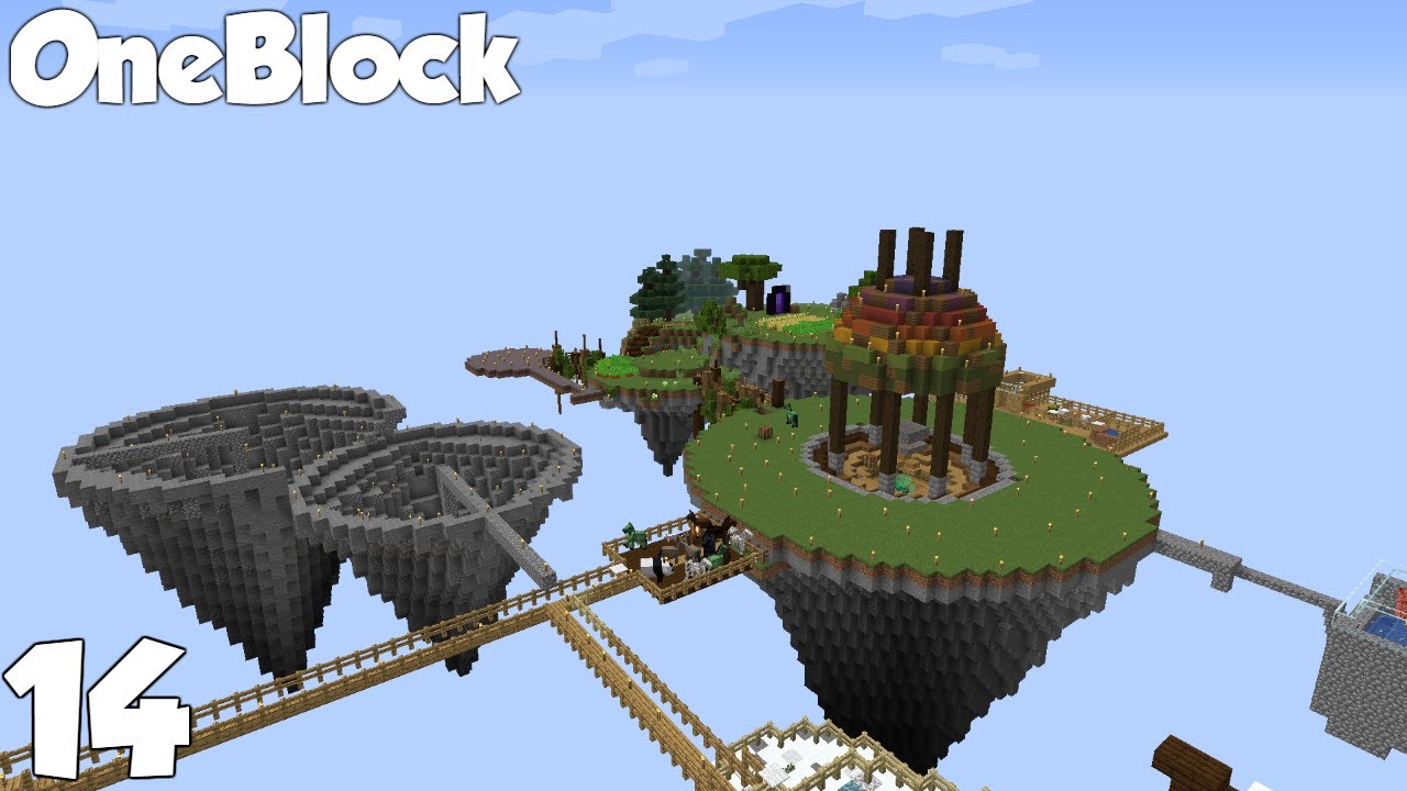 Minecraft OneBlock - Finishing all the phases! Ep14 - Minecraft videos